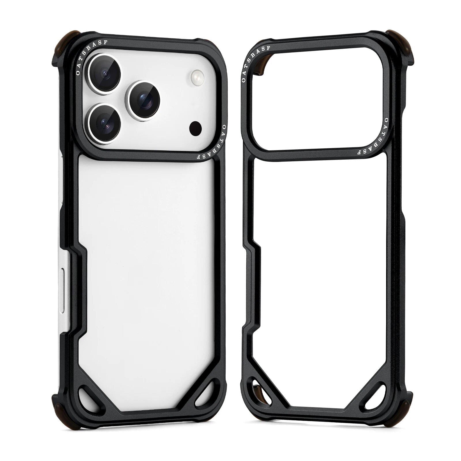 Черный чехол Oatsbasf для iPhone 17 Pro Max