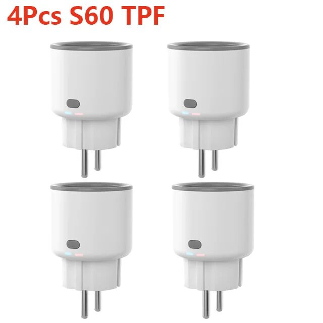 Умная розетка SONOFF S60 TPF EU Wi-Fi 16A 4 PCS