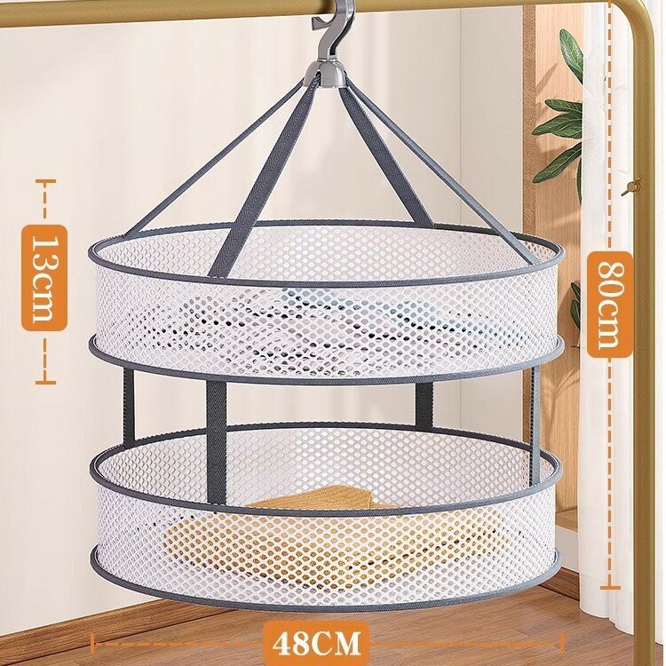 Сушильная сетка для одежды, сушильная корзина для носков, магическая сушильная корзина, плоская сетка для одежды, сушилка для свитеров, двухслойная многофункциональная