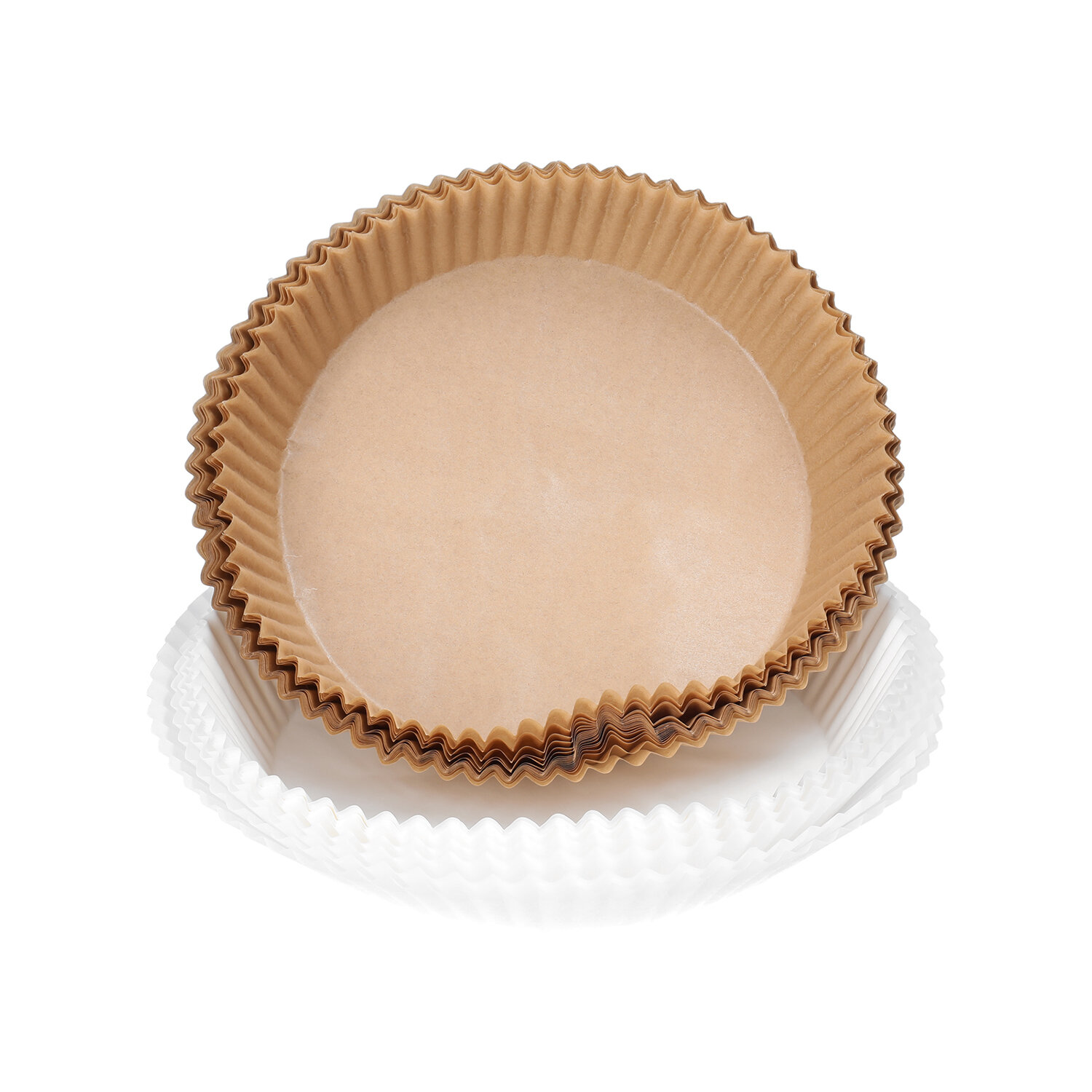 Одноразовые бумажные подложки для фритюрницы, подложки для пароварки из древесной массы, круглые бумажные подложки для барбекю, духовки, выпечки, приготовления пищи, нелипкие масляные бумаги, подложки для кухонных сковородок, белый, древесный цвет (по