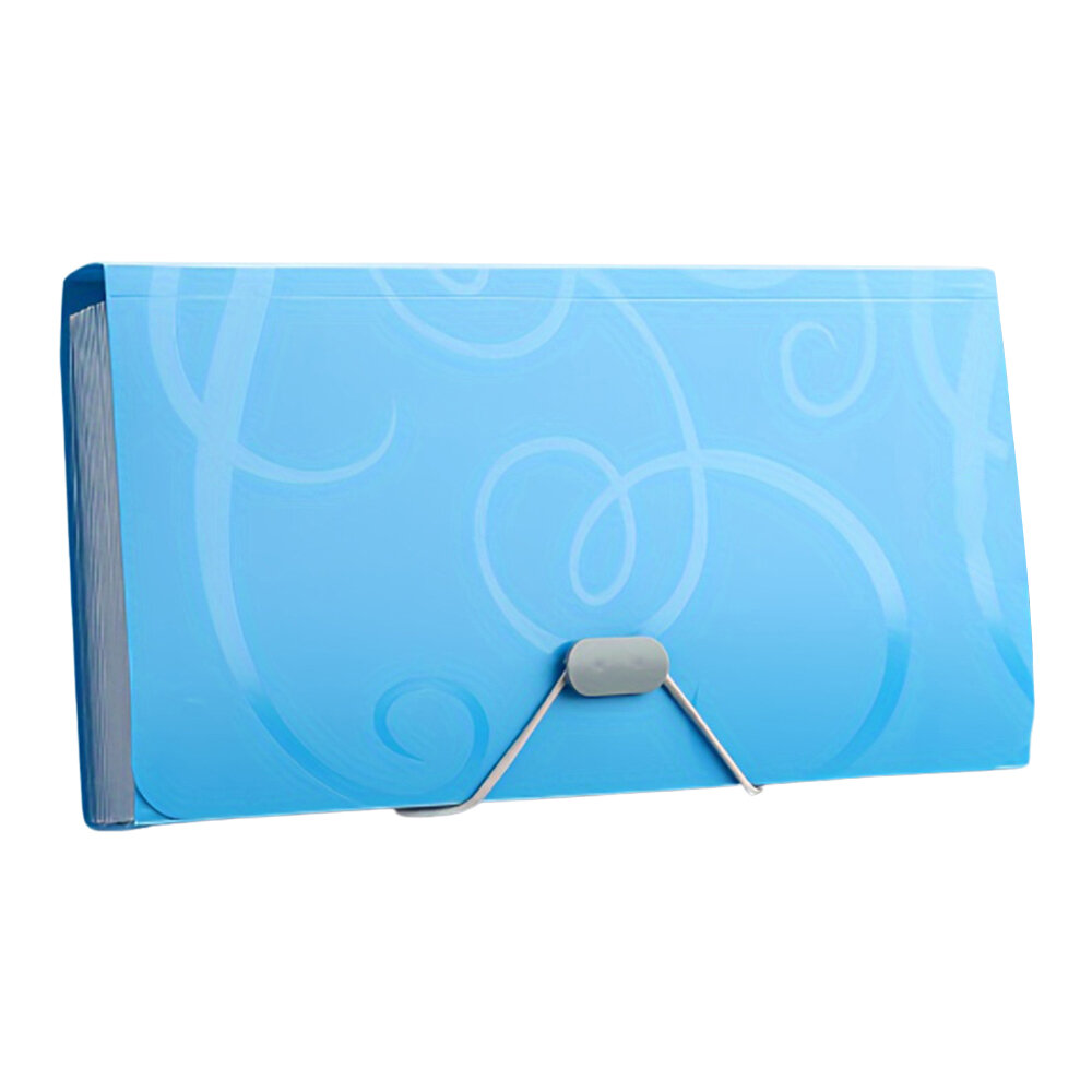 Папка аккордеонная для хранения счетов A6 с 13 карманами, разворачивающийся футляр с водонепроницаемым чехлом, органайзер документов аккордеонный с листовом наклеек для дома, офиса, школы, размер 175x110mm, цвет оранжевый, красный, синий, зеленый,