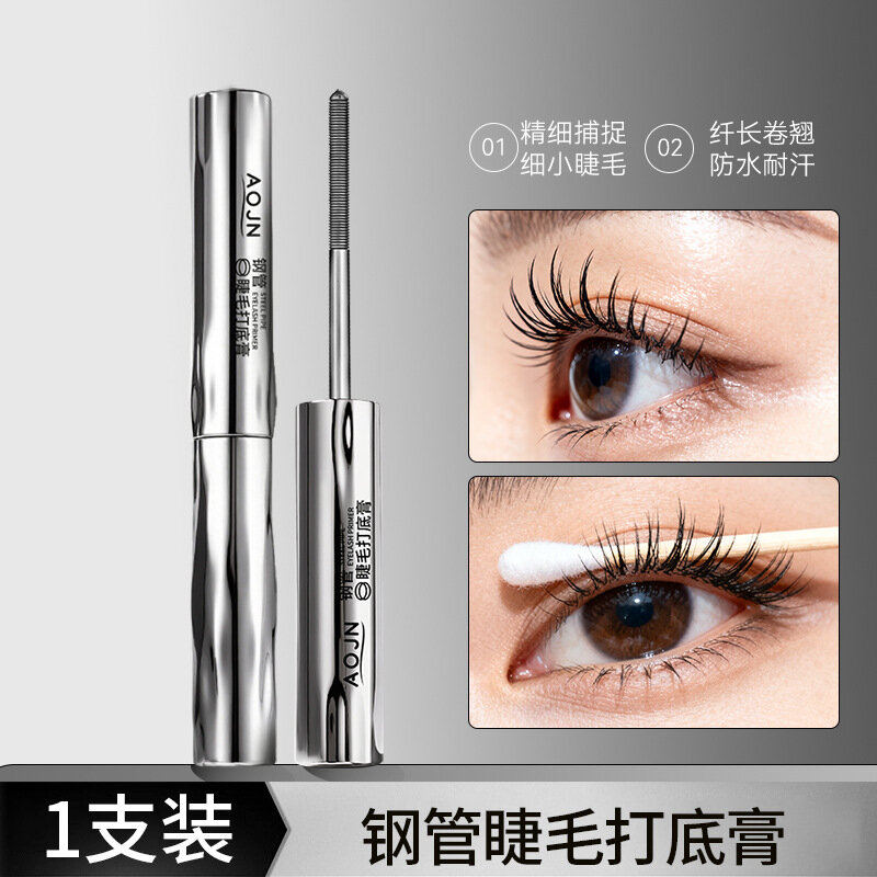 Праймер для ресниц AOJN Steel Tube, густой, удлиняющий, завивающий, водостойкий, устойчивый к смазыванию, натуральный, долговечный фиксирующий маскарад