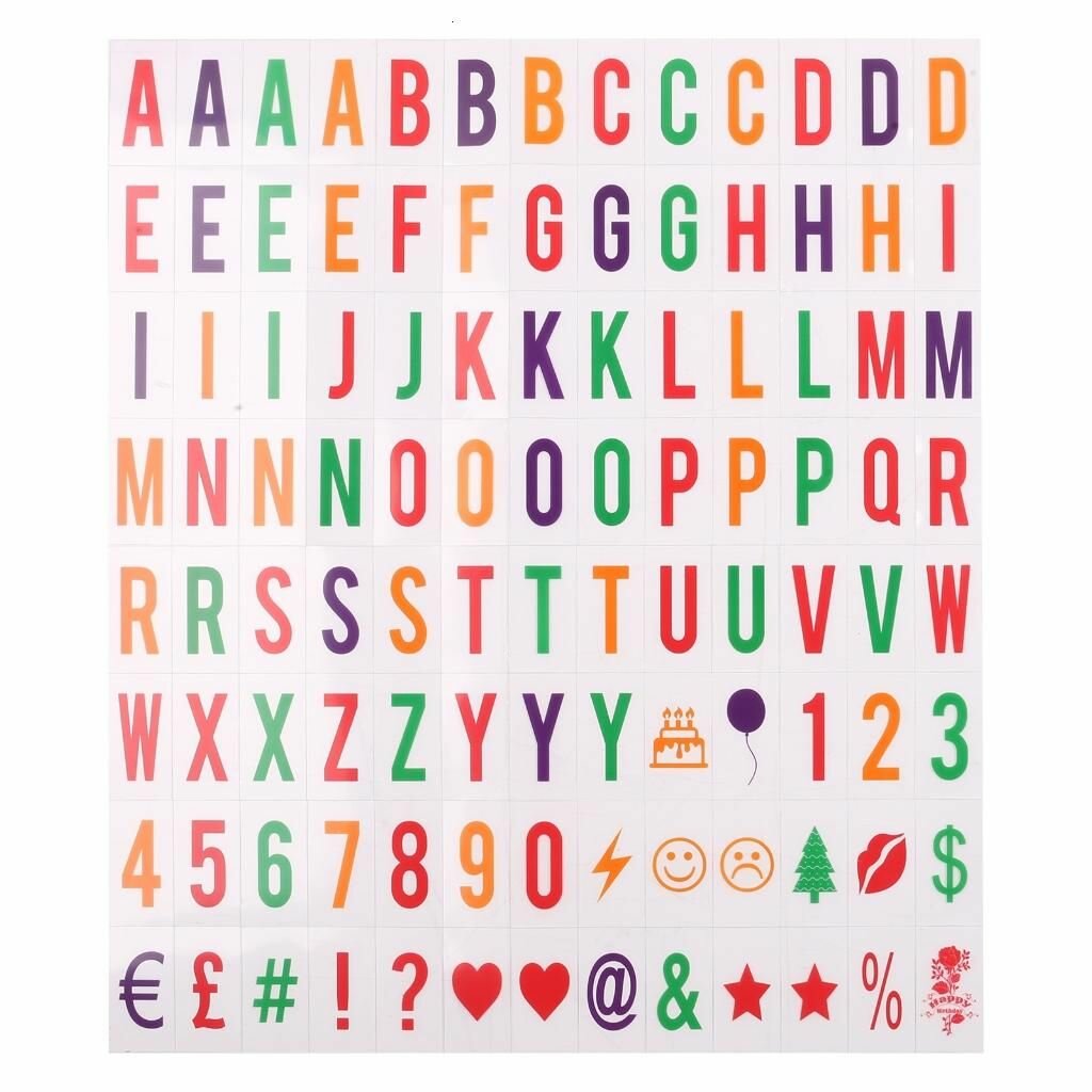 Светящаяся доска для сообщений с буквами и цифрами, Цвет