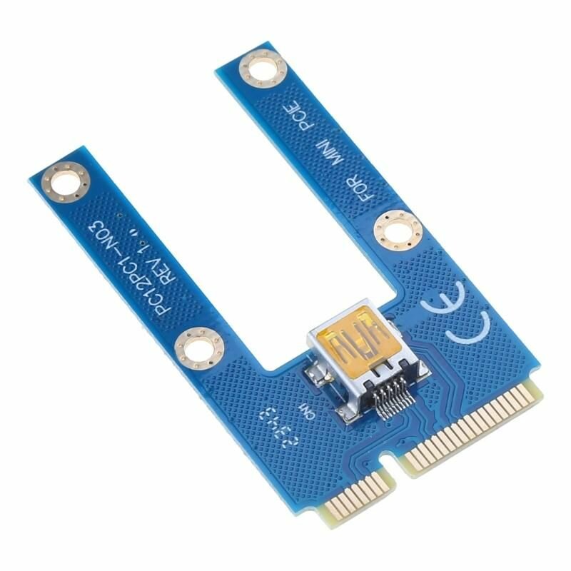 Адаптер Mini PCI-E на PCI-E 16x, Одиночная карта
