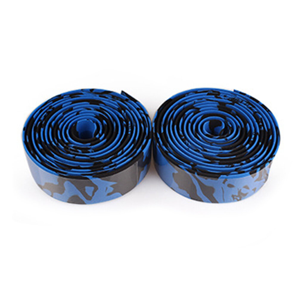 Лента для руля велосипеда Cycling Cork Handle Tape Handle-Strap, антискользящая, противоударная, прочная с 2 стопорами для руля велосипеда, цвет: Зеленый/Желтый/Голубой/Розовый/Кофейный/Белый/Темно-синий/Бордовый/Черный/Многоцветный 1#/Многоцветный