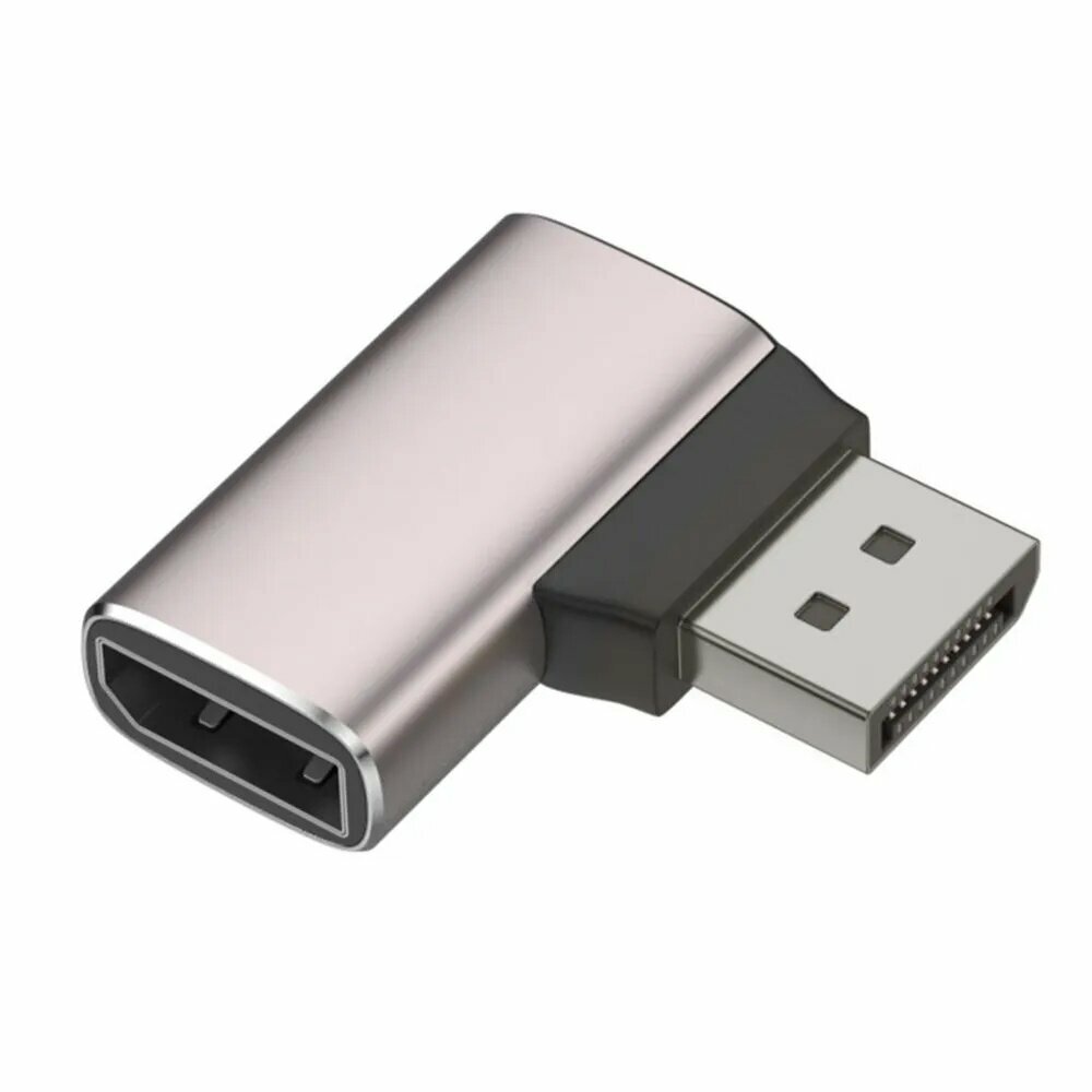 8K DisplayPort 90-градусный адаптер для прямоугольного дисплейного порта, адаптируемый для ПК