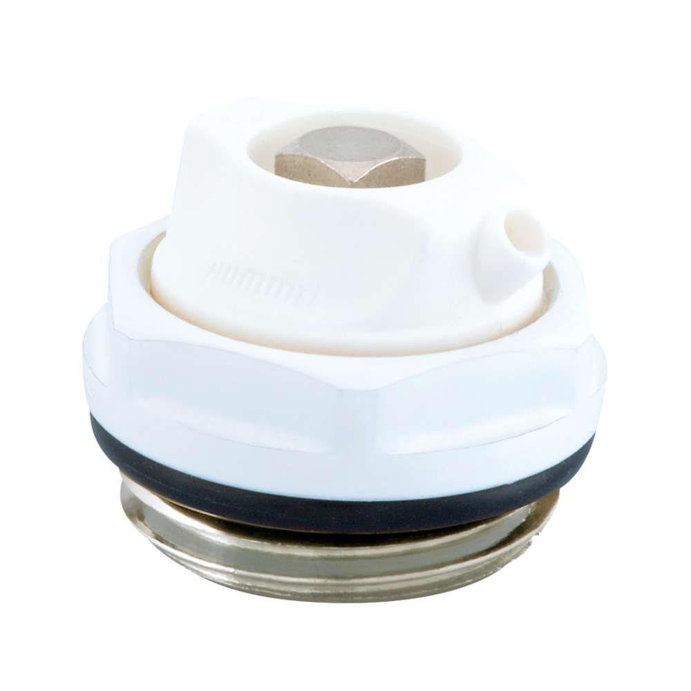 Воздухоотводчик Hummel, латунь, белый G1/2, EPDM-уплотнитель, 20x24мм