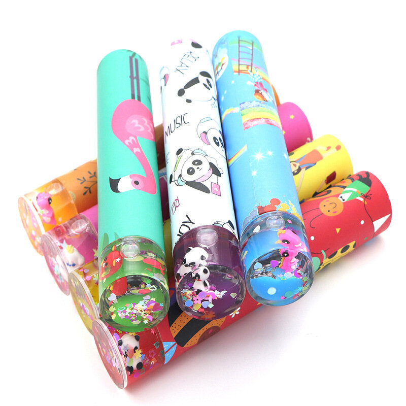 Волшебный калейдоскоп, образовательная научная игрушка для детей, трансформируемый мультяшный вращающийся калейдоскоп, DIY образовательная игрушка калейдоскоп