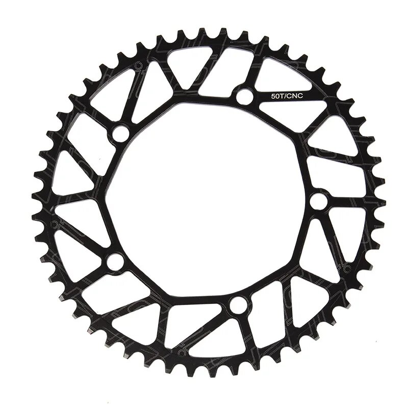 Liteproelite Круглые алюминиевые звездочки для BMX 48T 50T 52T 54T Черный, 58T black