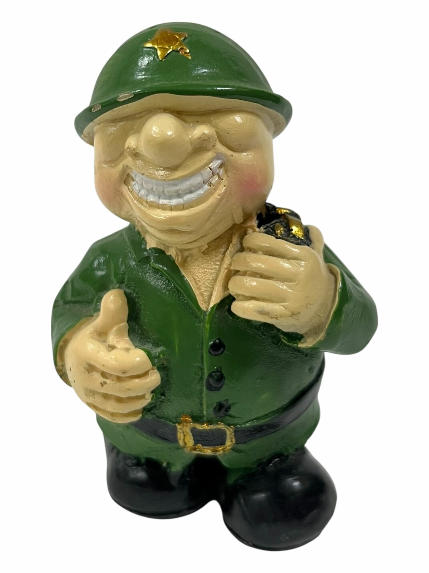 Винтажная игрушка, статуэтка, американский солдат с гранатой
