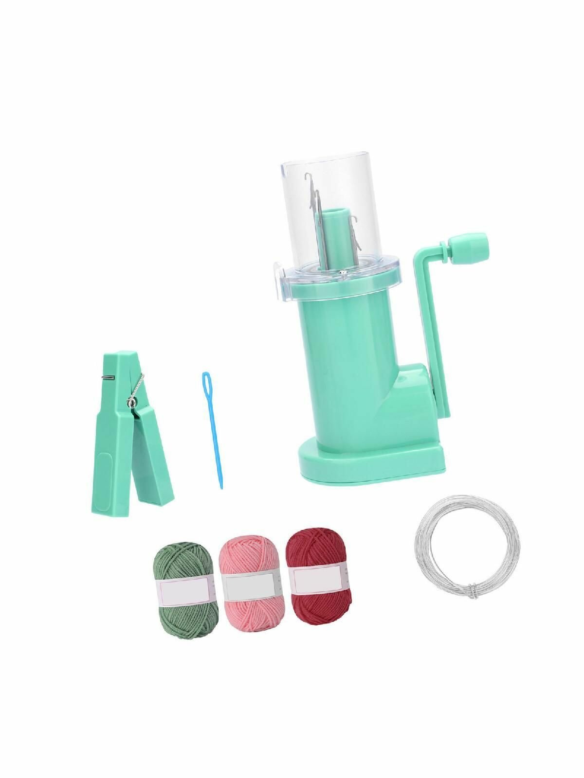 Ручная вязальная машина для шнуров, Зеленый