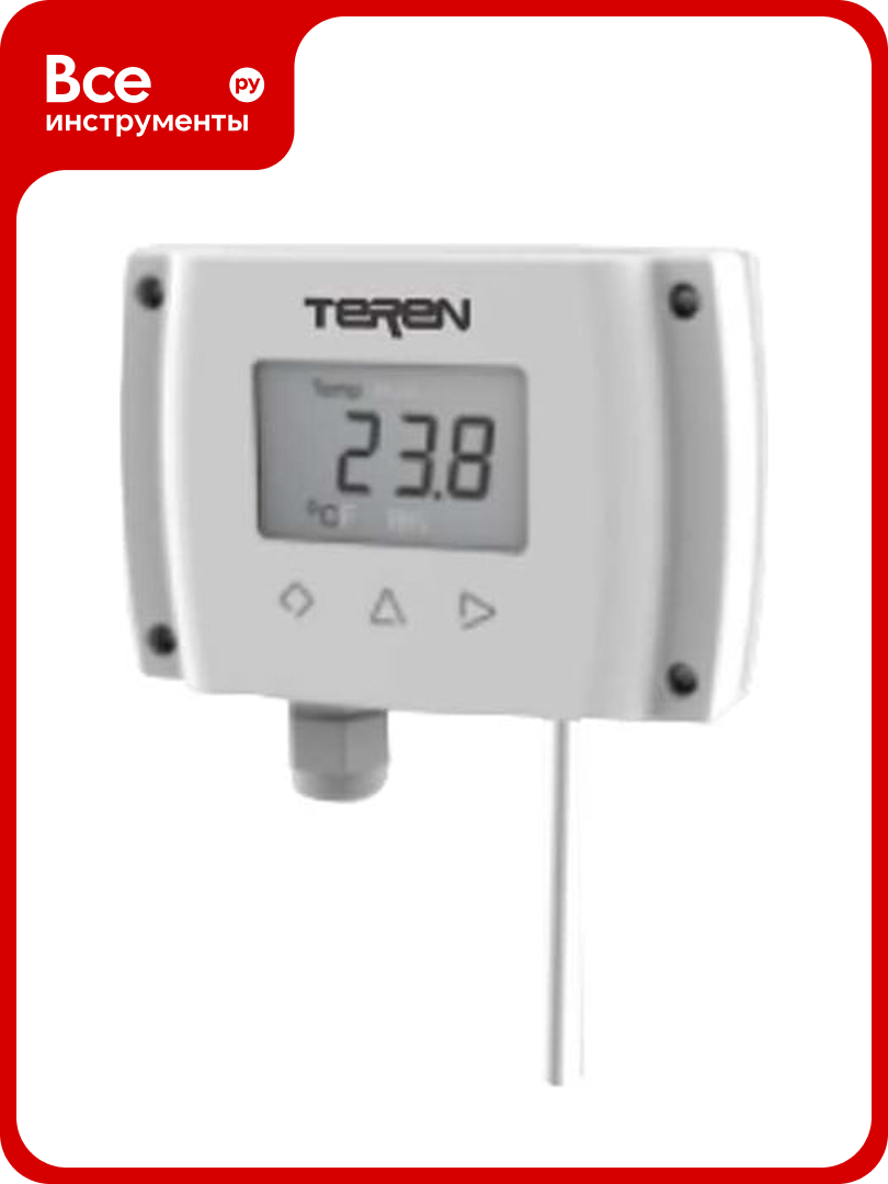 Цифровой датчик температуры наружного воздуха 4-20мА и 0-10В постоянного тока, RS485/Modbus RTU -40-60C жк-дисплей и клавиши Teren TTD3NB302