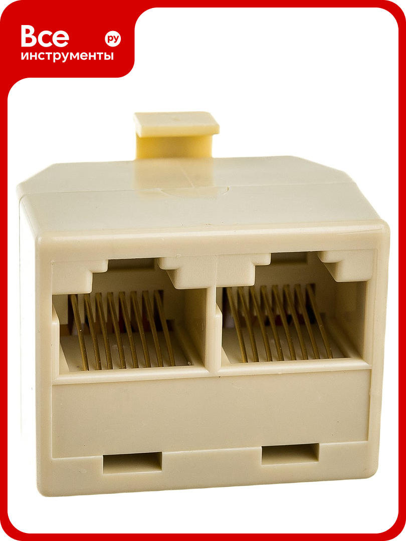 Разветвитель Cablexpert RJ45 8P8C джек 2x8P8C розетки US-12