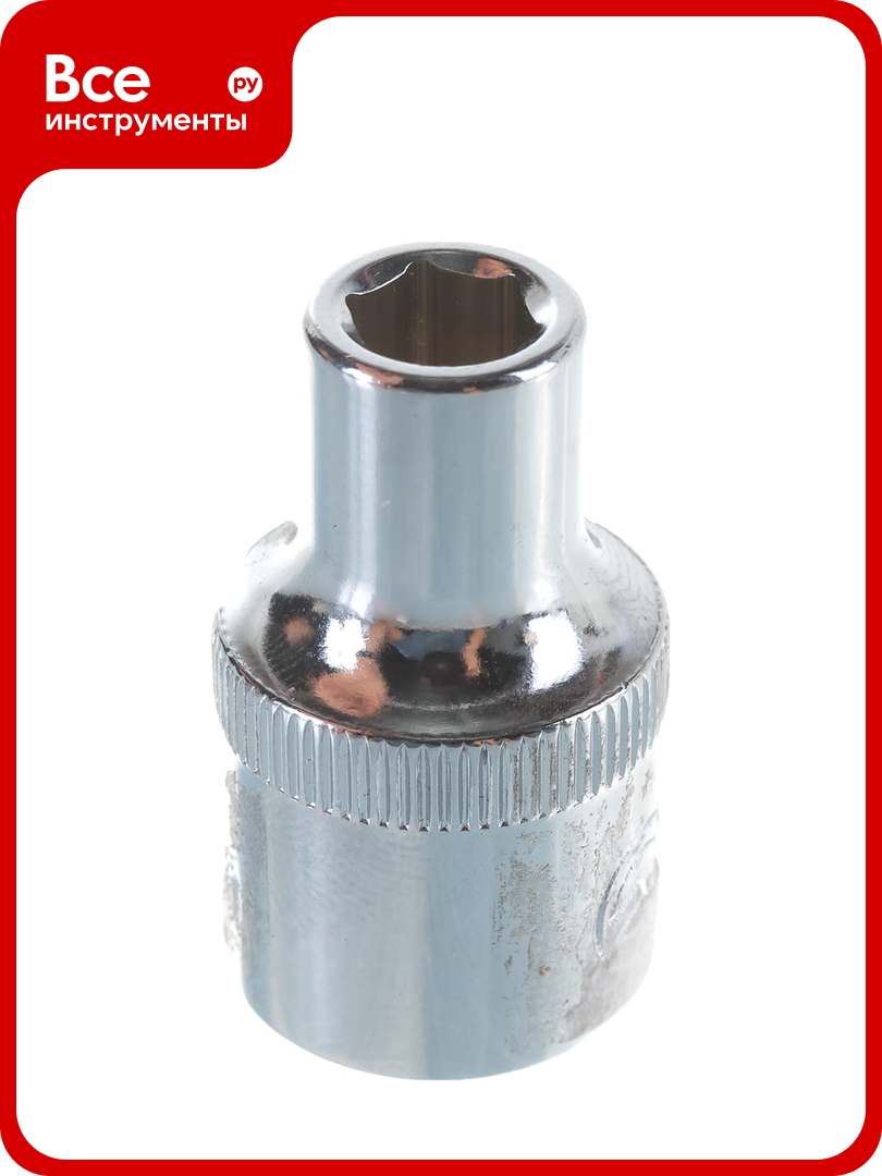 Головка шестигранная (8 мм; 1/2"; Cr-V) INTERTOOL ET-0008