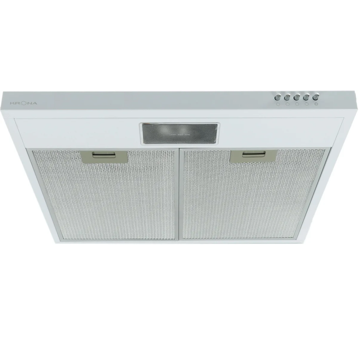 Вытяжка козырьковая Krona JESSICA slim 600, управление кнопочное, белый