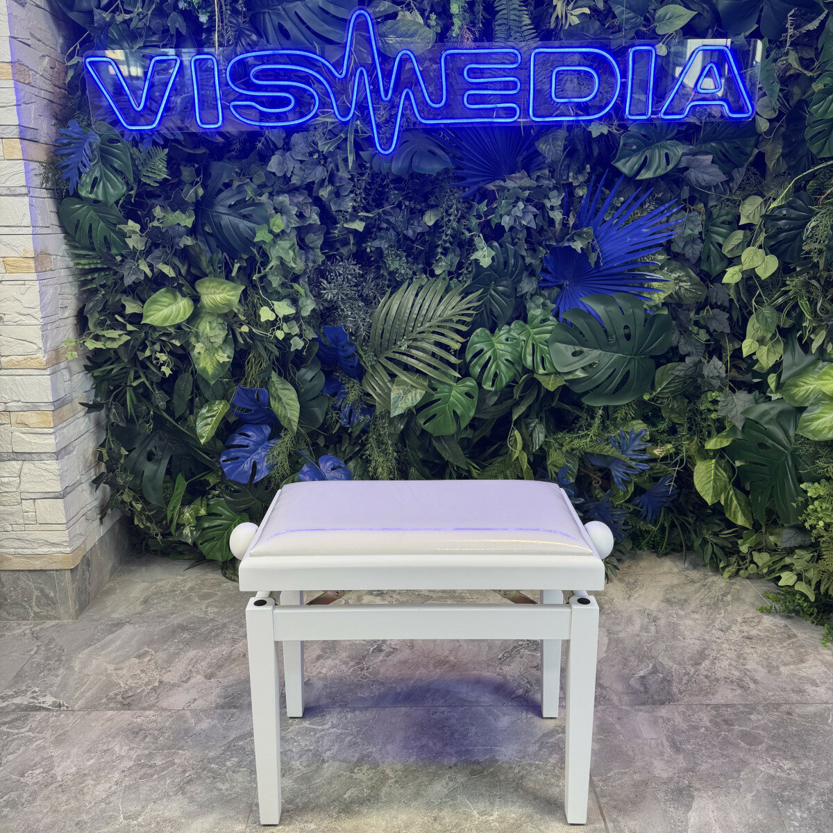 Банкетка Rin HY-PJ018A-SATIN-WHITE, дерево, искусственная кожа, белая, универсальная