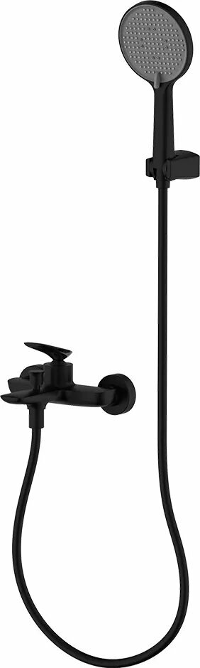 Смеситель для ванны и душа AQUAme Como AQM6512MB черный