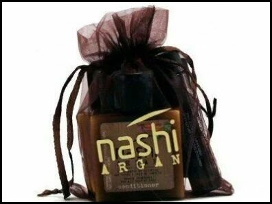 Эксклюзивный тревелнабор Nashi Argan с шампунем 30 мл, кондиционером 30 мл и маслом 5 мл