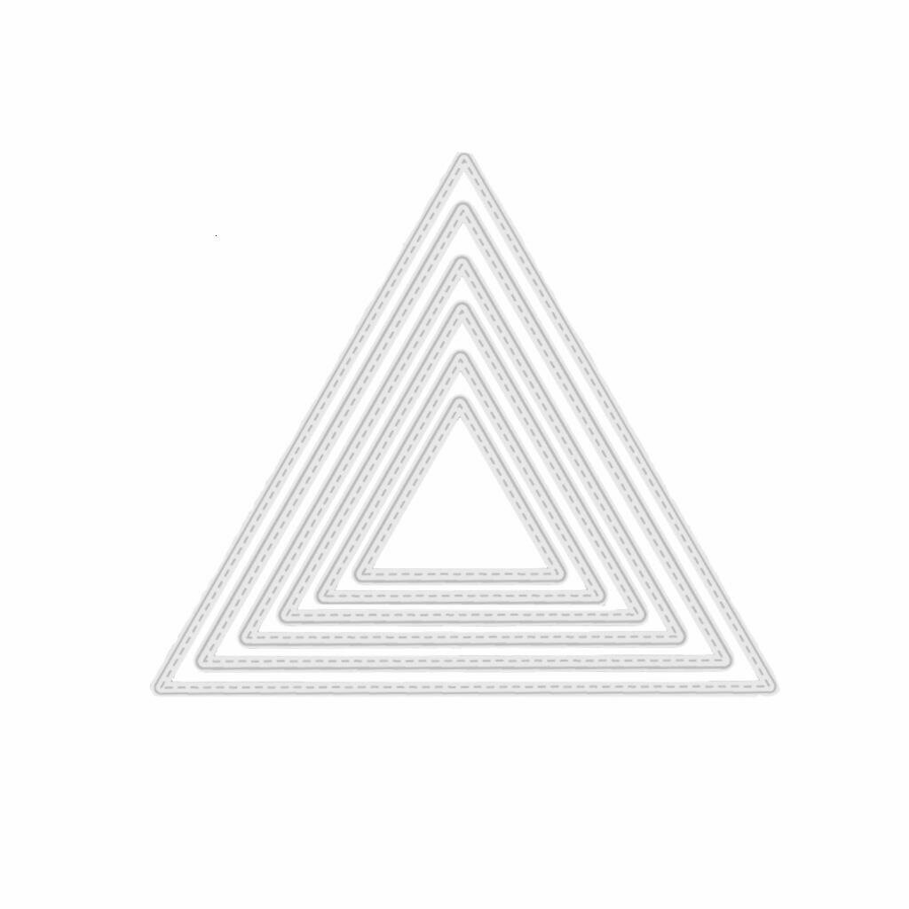 Треугольные металлические штампы для вырезания, Серебро