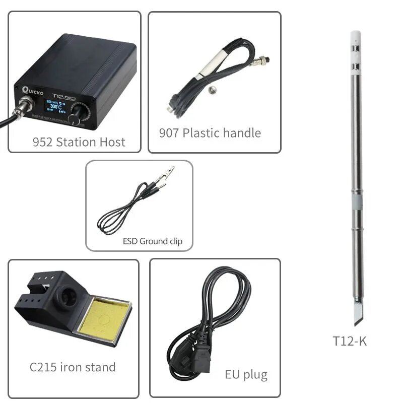 T12-952 паяльная станция STM32 электронный сварочный утюг OLED дисплей