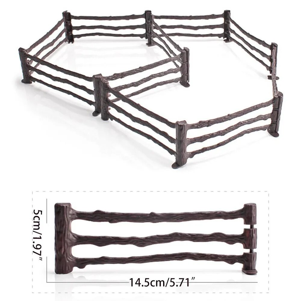 Кукольный домик, миниатюрный фермерский дом, забор, набор из 10 предметов, модель сцены, имитация девушки, игрушка для ролевых игр