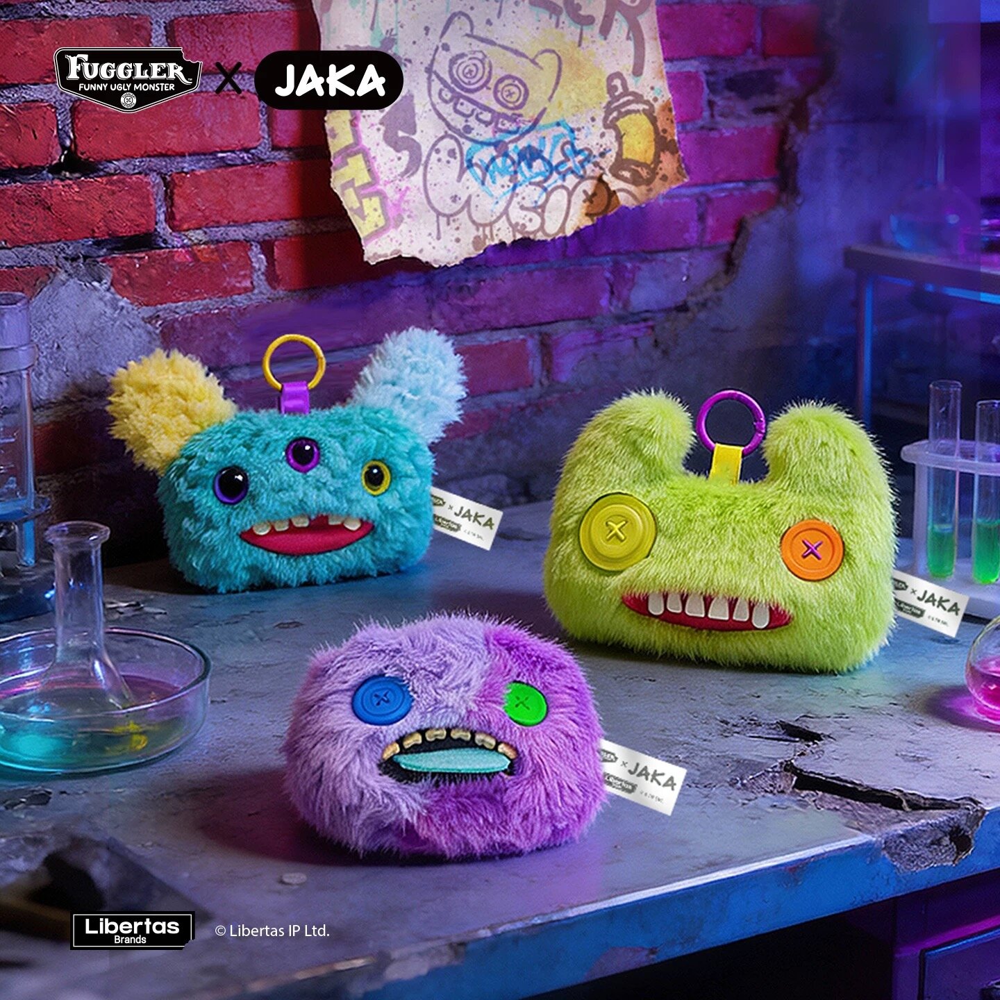 Мягкая игрушка FUGGLER "Семейный набор", причудливый дизайн, 6 шт