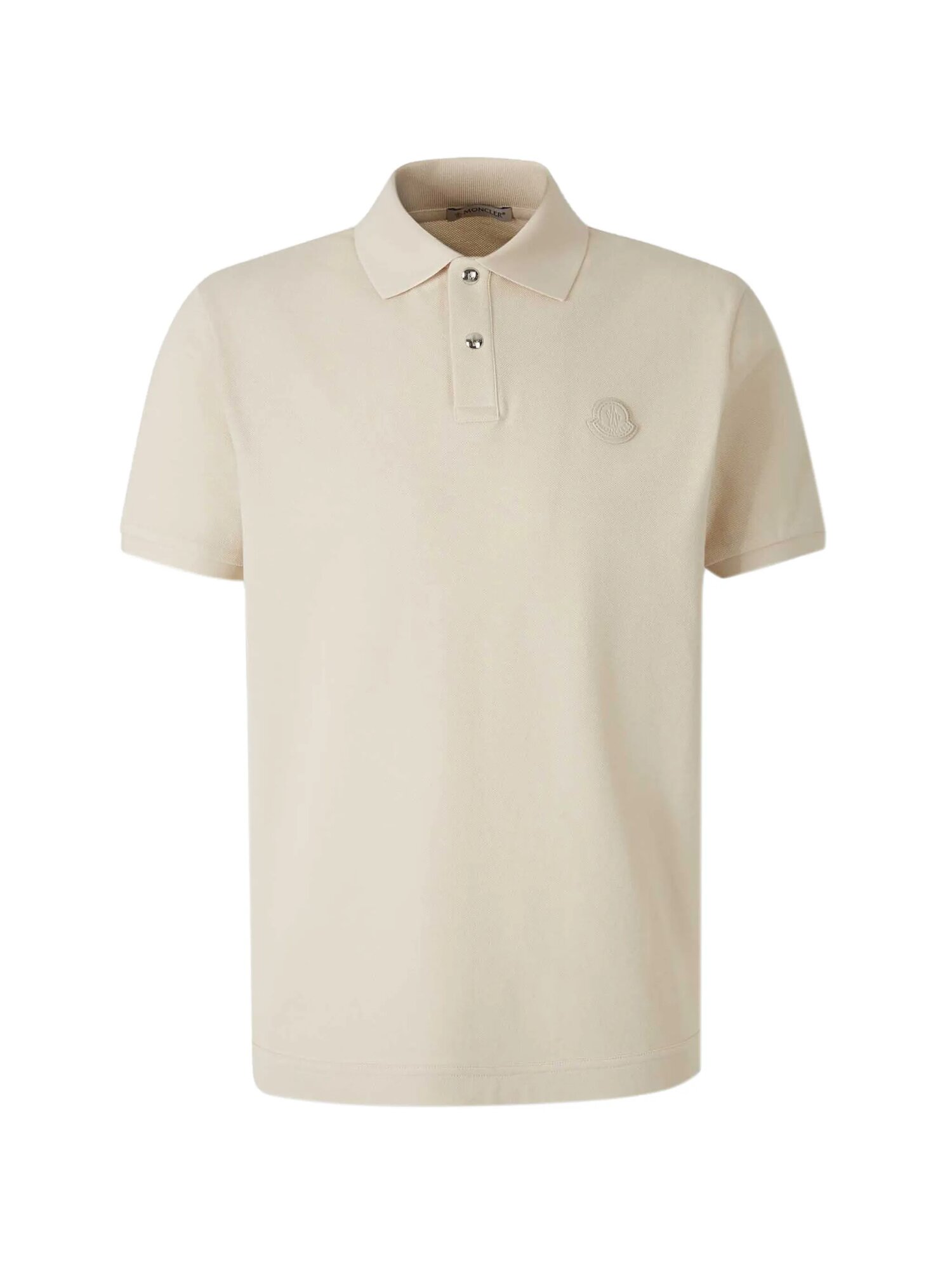 Рубашка Moncler Tonal patch metal button polo shirt