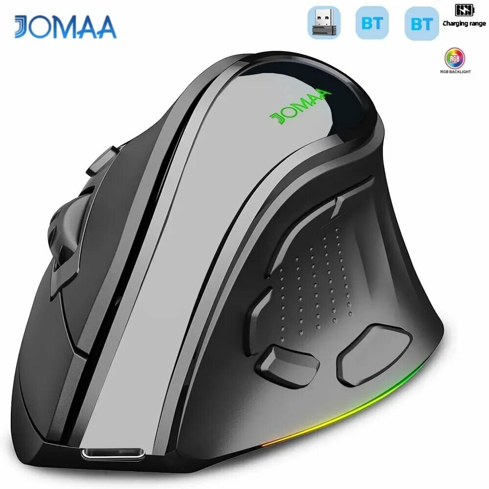 JOMAA Игровая мышь беспроводная MOUSE158BLAA, черный
