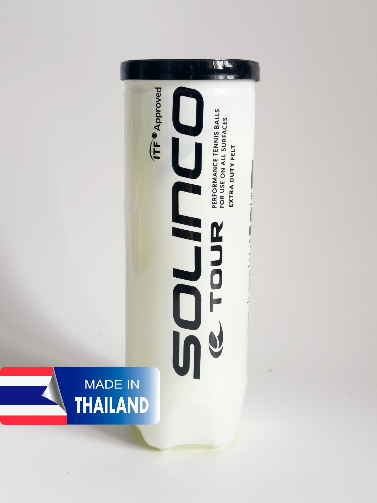 Теннисные мячи Solinco "Tour", для большого тенниса, каучук, 3 шт.