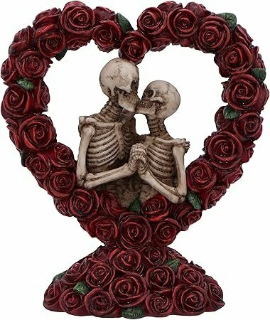 Статуэтка Nemesis Now - To Have and To Hold - Украшение Влюбленные скелеты для хранения и ношения, 13 см, U6727A24