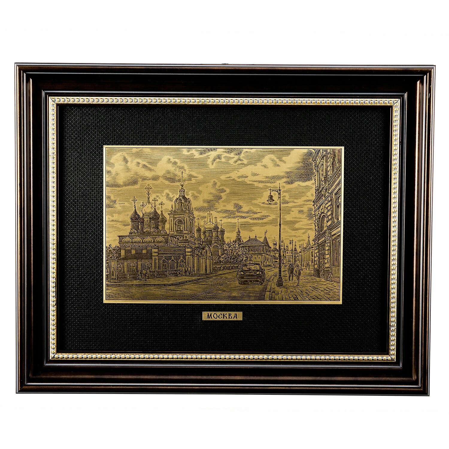 101460 /МУЛВ3040ЧБ0119 офорт ч/б 30*40см "Москва. Улица Варварка"