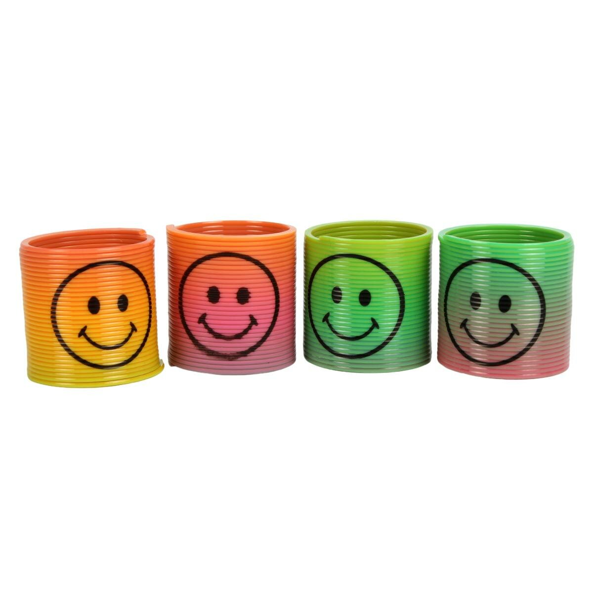 Пружинка-слинк развивающая, 3,5 см, пластик, комплект 12 шт, цветной набор для моторики