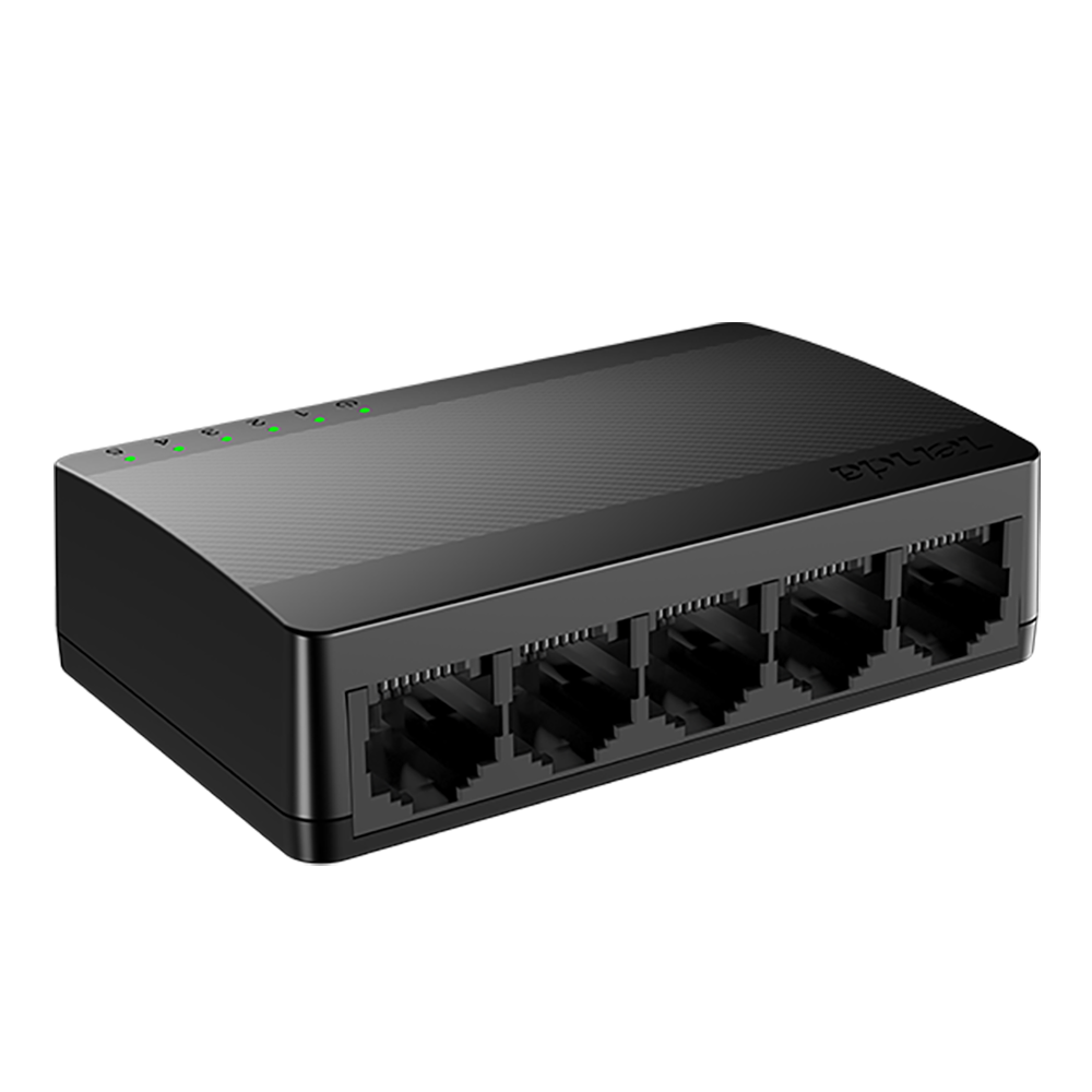 Коммутатор Tenda SG105 Мини-коммутатор неуправляемый, 5 портов || 5x1 Гбит/с, настольный, пластиковый корпус уц-3-1