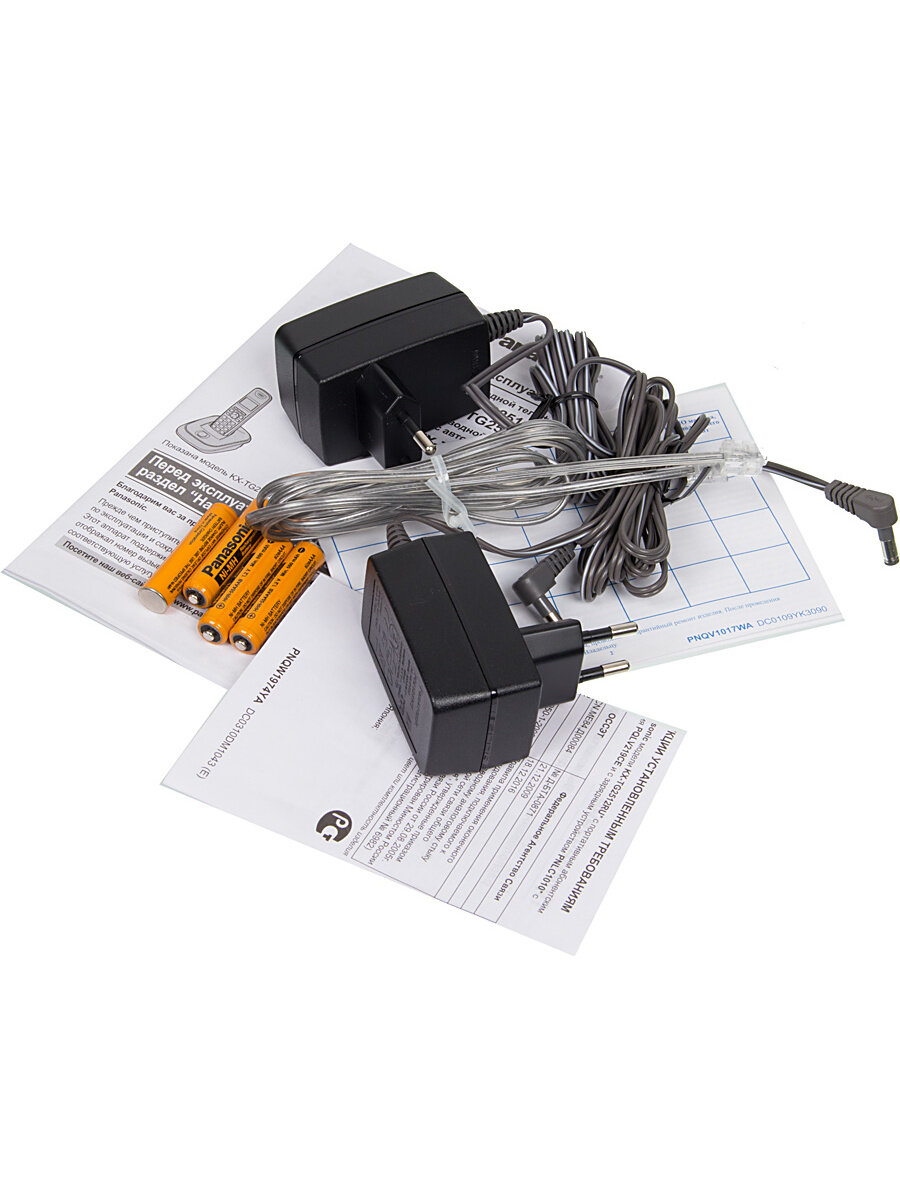 Телефон Panasonic KX-TG2512RU1 серый металлик