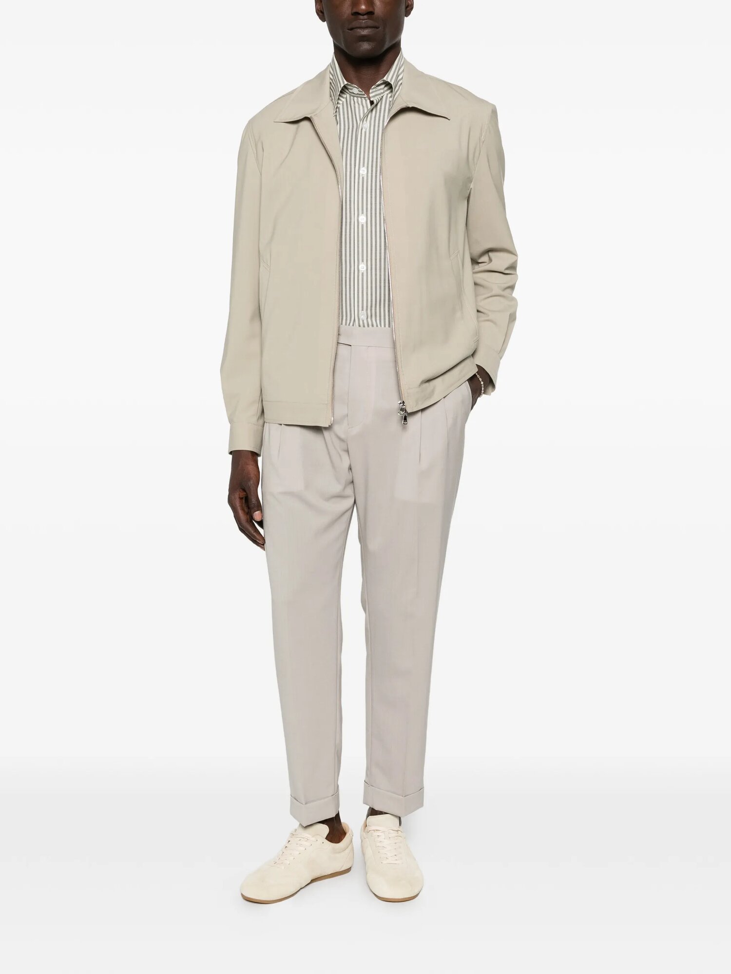 Куртка BRIGLIA 1949 Zip-up collared jacket, размер 50, разноцветный — фото 1