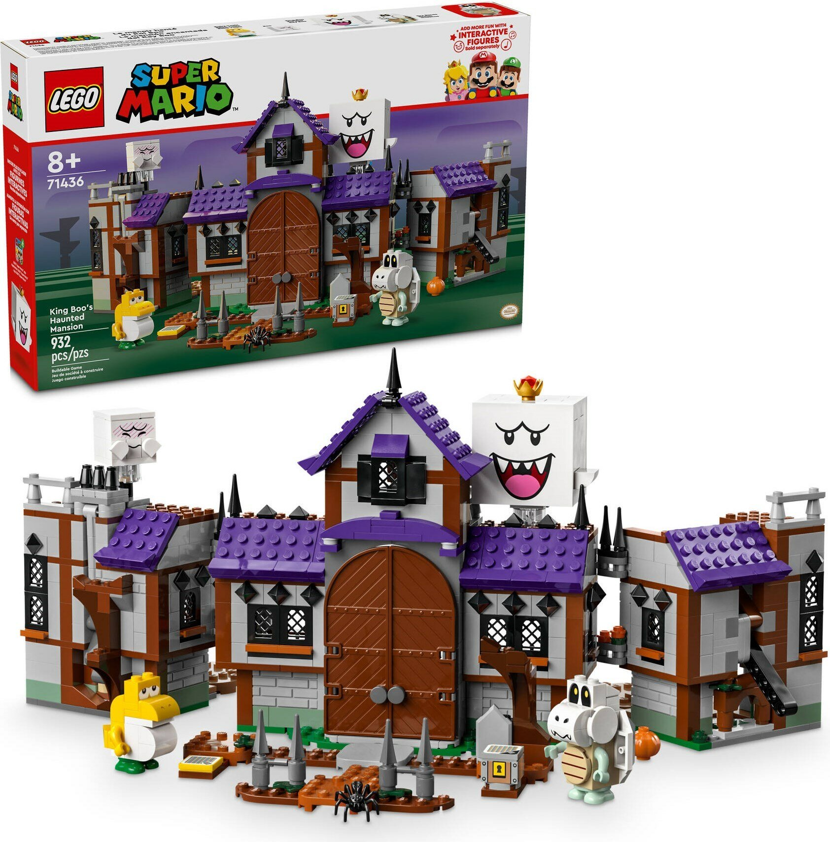 Конструктор LEGO Super Mario 71436 Особняк с привидениями короля Бу, 932 дет.