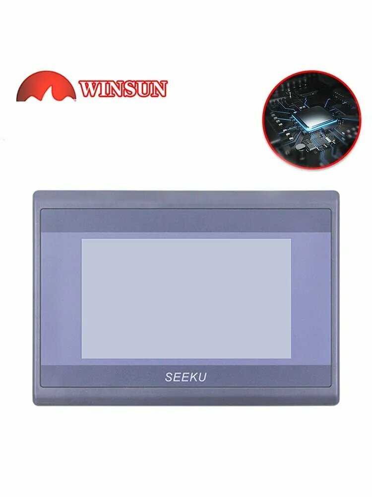 SEEKU WSC4322RT Панель управления размером 4.3 дюймов, PLC в одном корпусе, Поддержка Mitsubishi GX Developer/GX Works 2