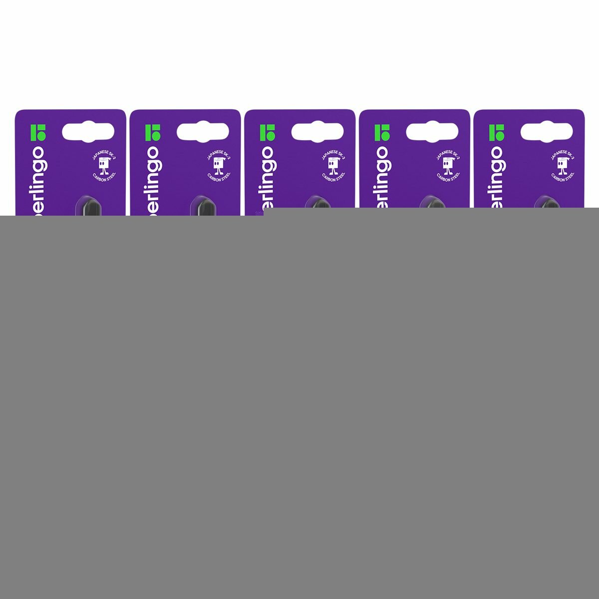 Нож канцелярский 9мм Berlingo Color Zone 2, черное лезвие, auto-lock, металл. направл. (BM4144), 10шт.