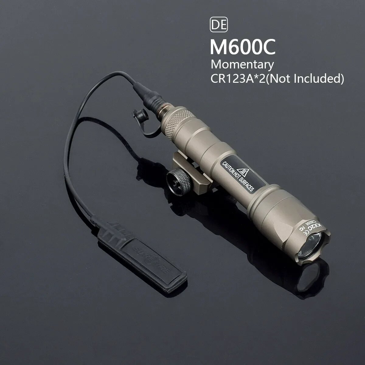 Тактический фонарь DE-M600C, DE, 600 люмен