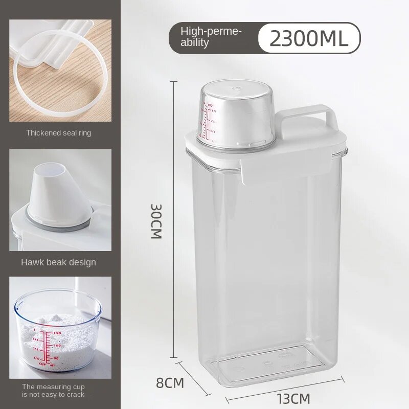 Пластиковый контейнер для стирального порошка TZ Large 2300ml