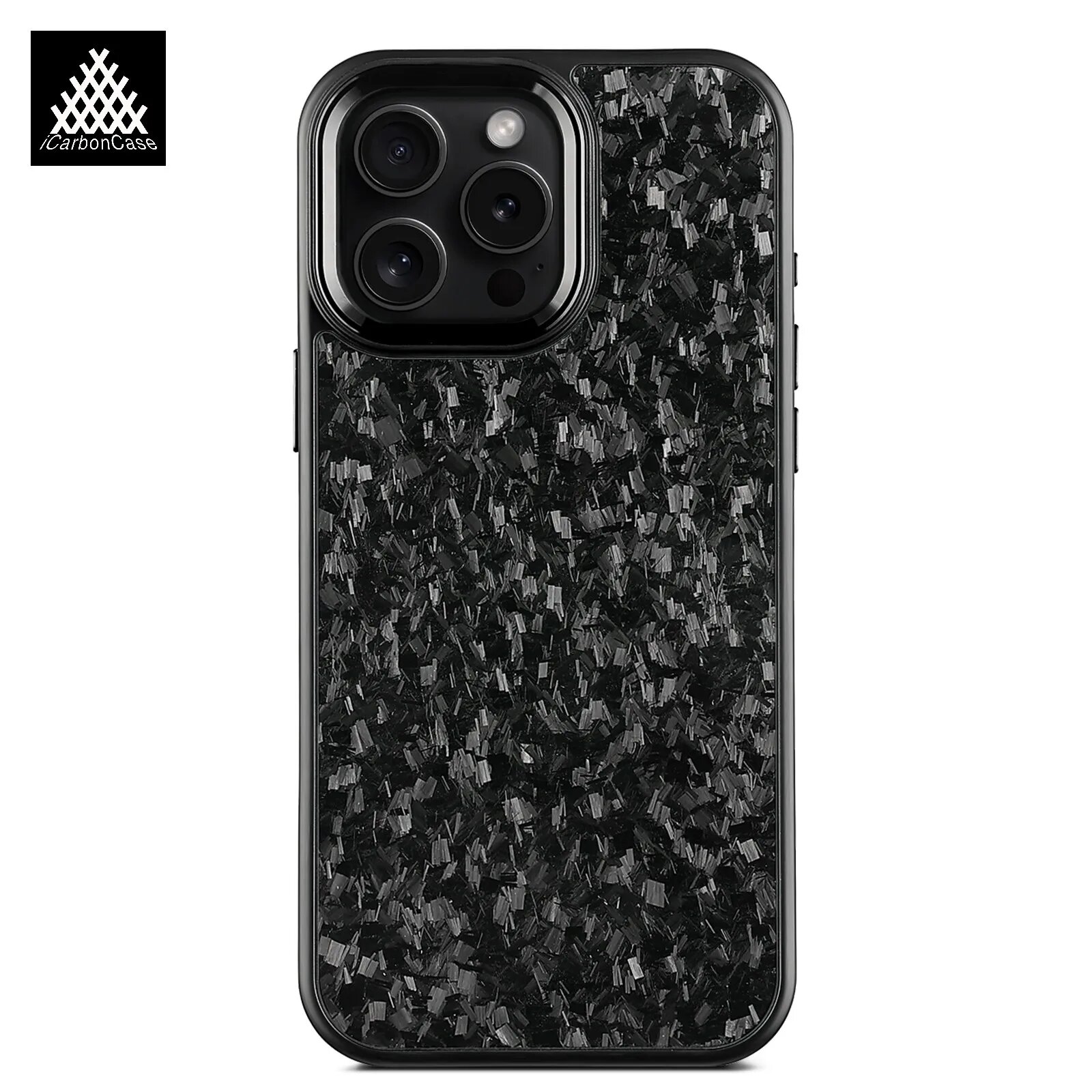 Чехол для iPhone 14 из углеродного волокна Black MagSafe