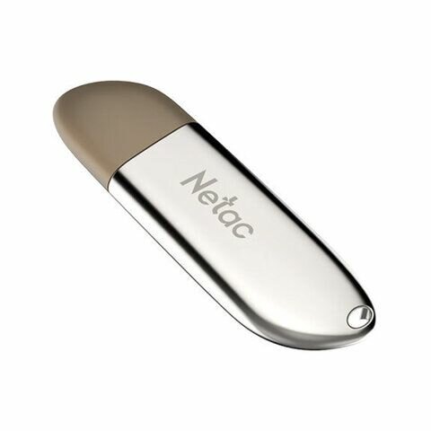 2 шт. Флеш-диск 32 GB NETAC U352, USB 2.0, металлический корпус, серебристый, NT03U352N-032G-20PN