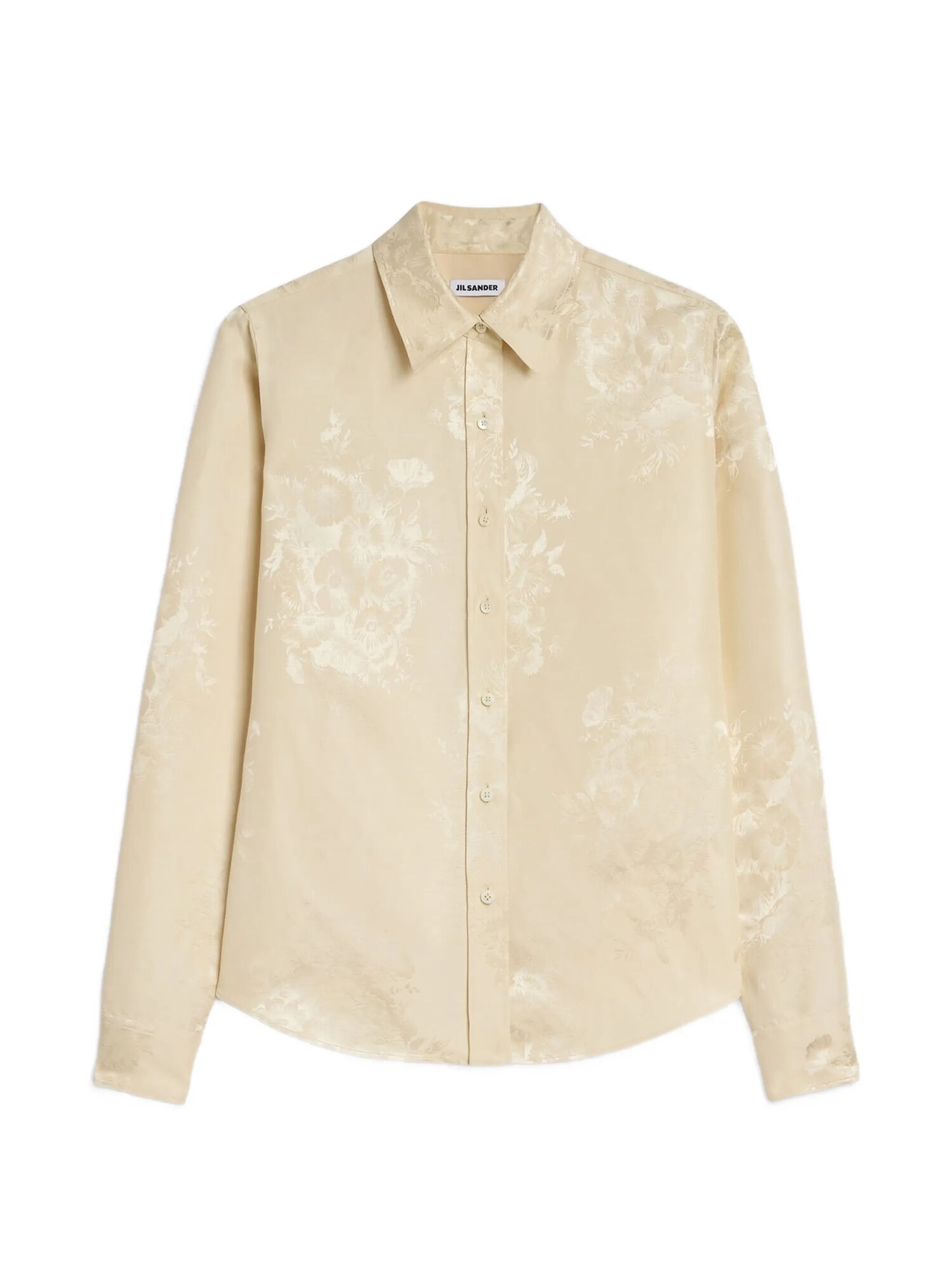 Рубашка Flower-jacquard fitted shirt