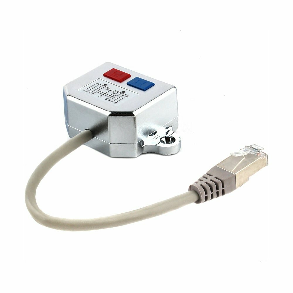 Разветвитель Cablexpert FTP 1 порт RJ45 T568A/T568B 2 порта RJ45 10/100 BASE-T NCA-SP-02 — фото 1