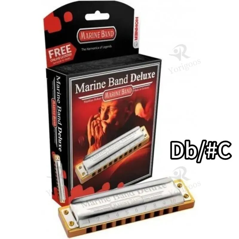 HOHNER Marine Band DeLuxe блюз-гармоника 10 отверстий для начинающих Германия-Db