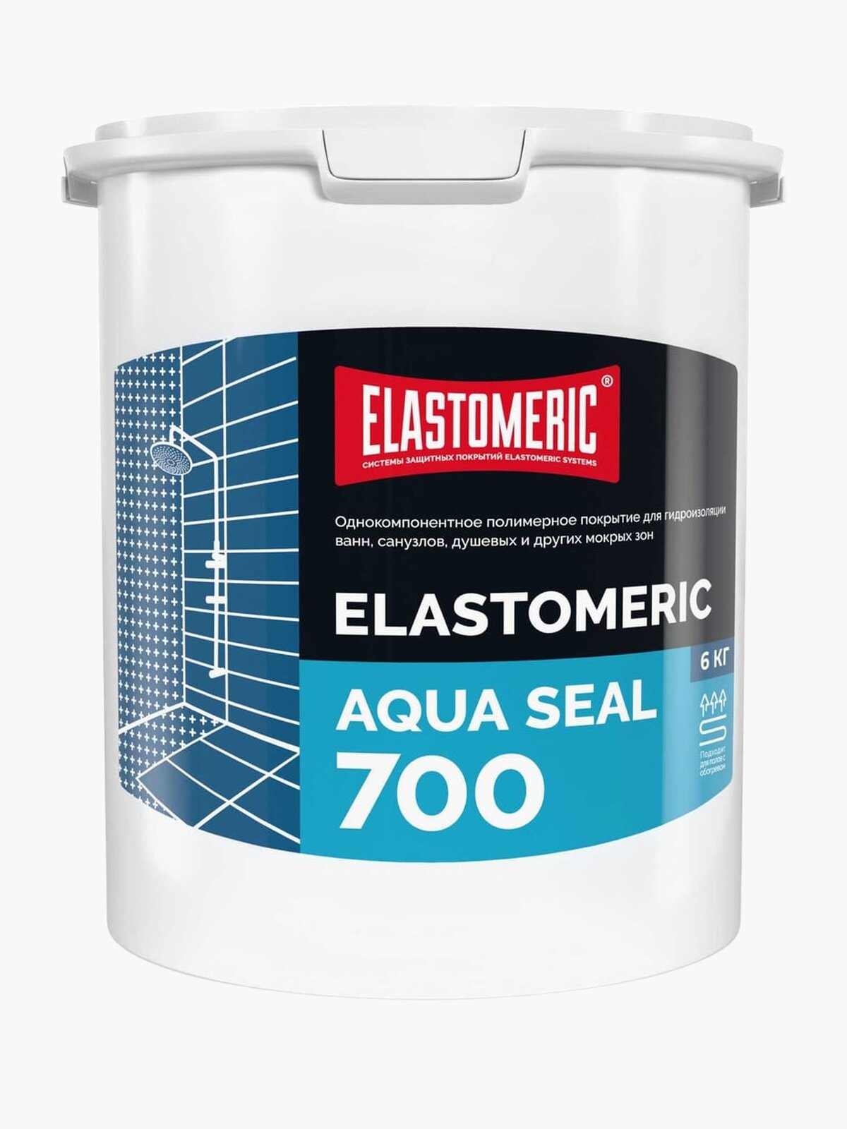 Гидроизоляция для ванной под плитку Elastomeric Aqua Seal 700 6кг