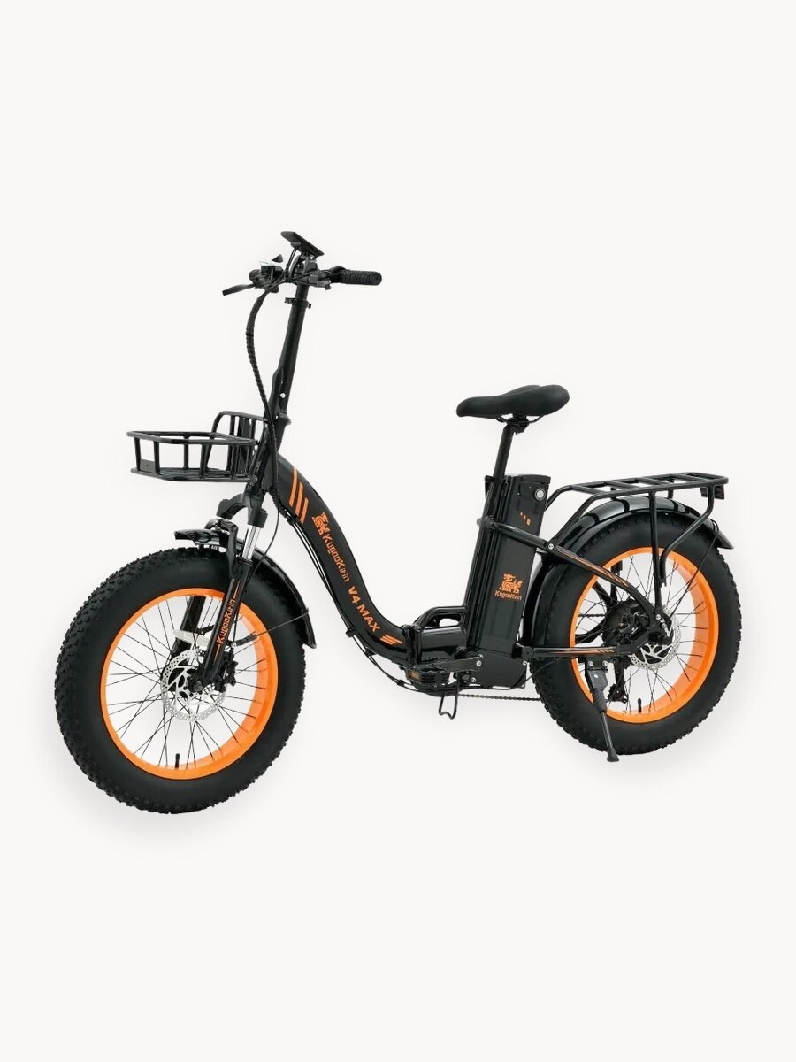 Электровелосипед Kugoo V4 Max 2025 фэтбайк, 48v 15,6Ah складной