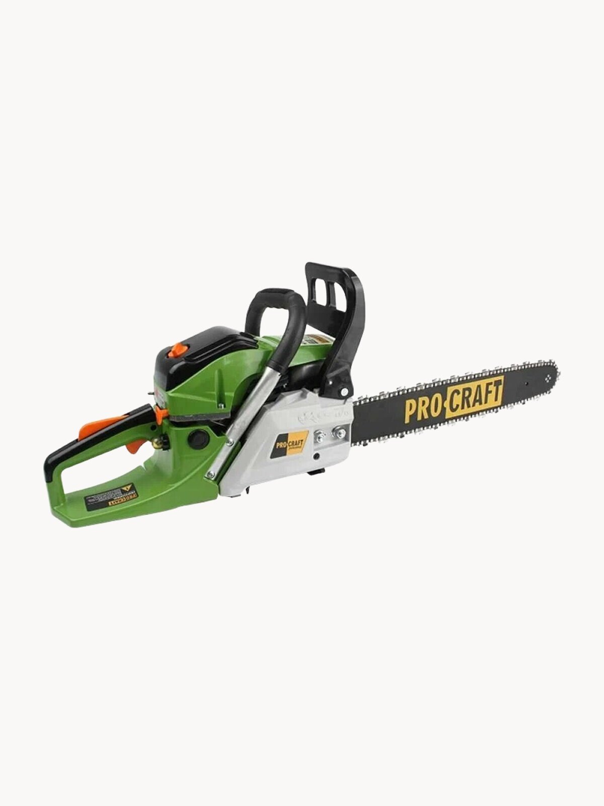 Бензопила цепная ProCraft GS-52T, 52 см³, мощность 3,5 кВт/ 4.7 л. с, шина 40 см