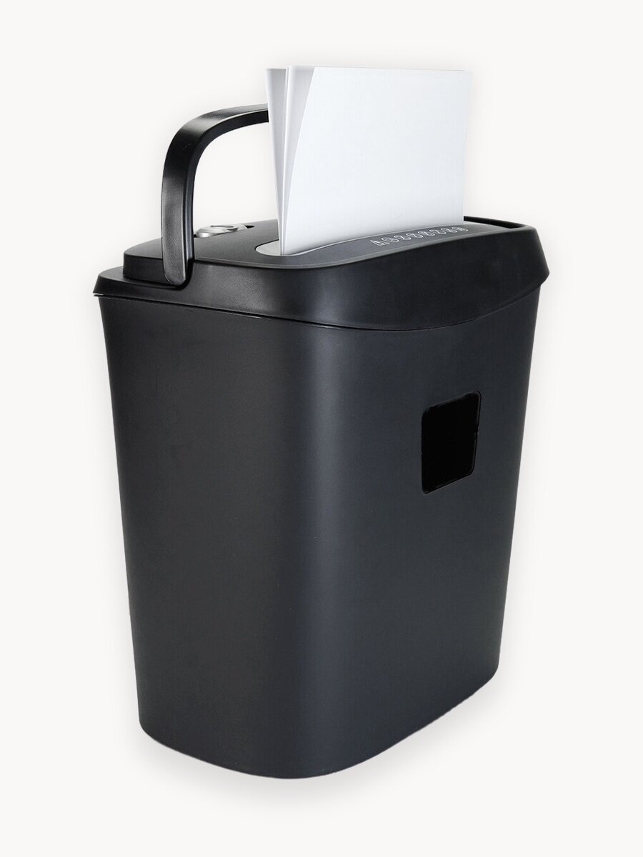 Шредер для бумаги гелеос УД Смарт 154, фрагмент 3,9х35 мм, секретность P-4, корзина 15 л