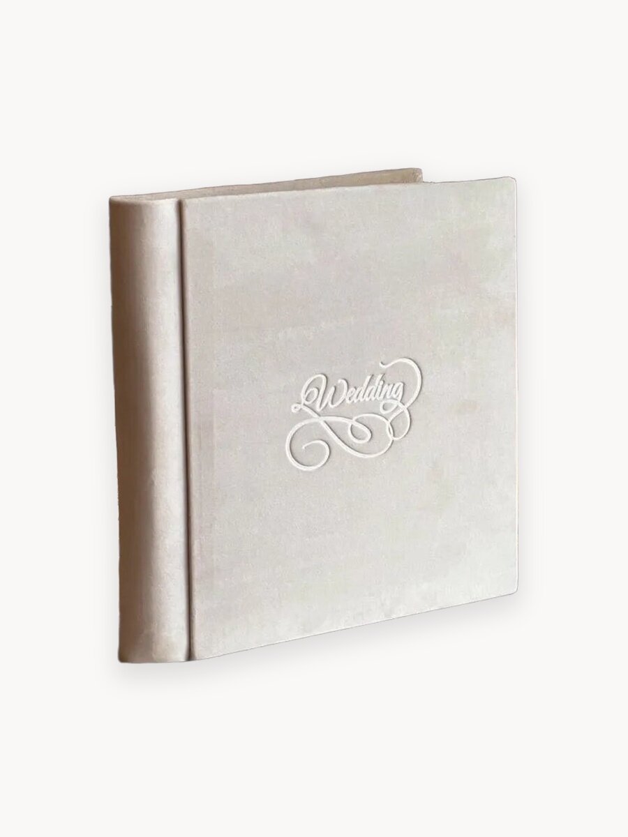 Фотоальбом MyAlbums, свадебный, ручной работы, 24 см x 24 см, бежевый